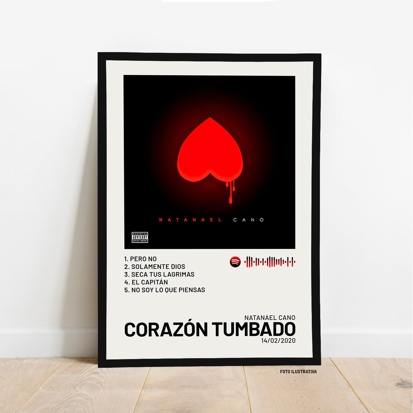 CORAZÓN TUMBADO – Music Gallery Prints